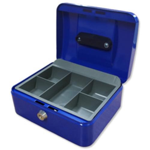 Metal Cash Box 300mm (12 inch) -Blue – Decwells